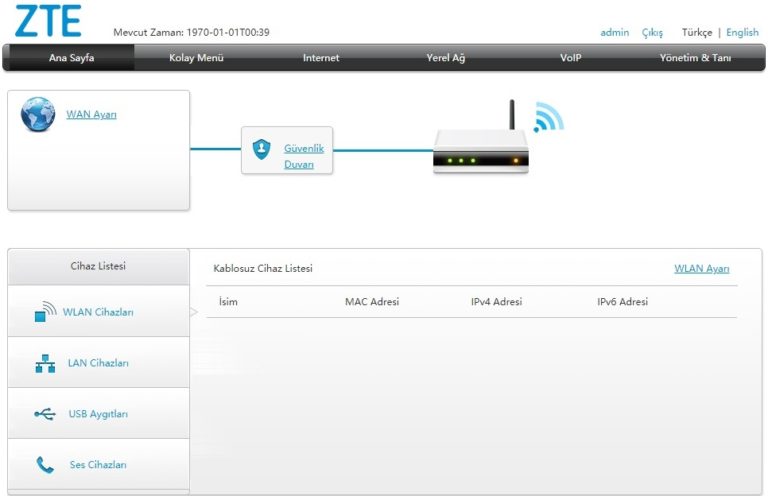 ZTE ZXHN H298A MODEM KURULUMU - FREE TEKNOLOJİ