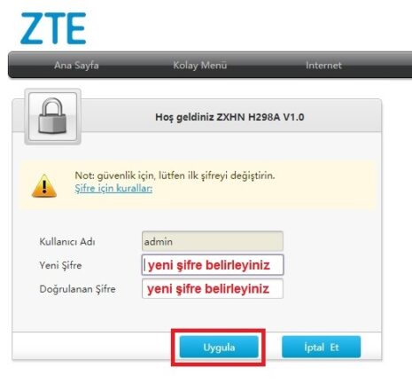 ZTE ZXHN H298A PORT YÖNLENDİRME ADIMLARI - FREE TEKNOLOJİ