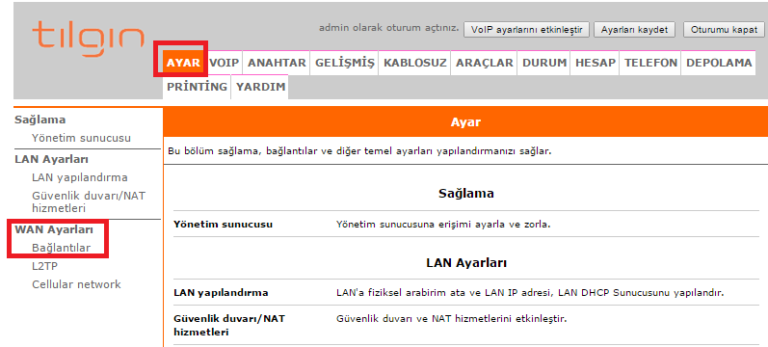 TILGIN HG2331 GPON MODEM KURULUMU - FREE TEKNOLOJİ
