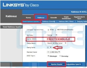 LiNKSYS WAG160N MODEM KURULUMU - FREE TEKNOLOJİ