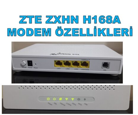 ZTE ZXHN H168A MODEM ÖZELLİKLERİ - FREE TEKNOLOJİ