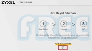 Zyxel VMG1312-T20B MODEM KURULUMU - FREE TEKNOLOJİ