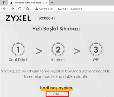 ZYXEL DX3300-T1 MODEM AYARLARI - FREE TEKNOLOJİ