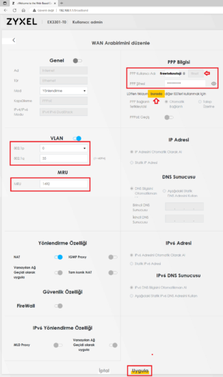 ZYXEL EX3301-T0 AX1800 HOME GATEWAY AYARLARI - FREE TEKNOLOJİ