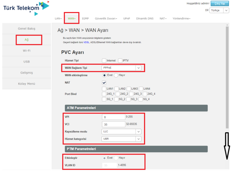 ARCADYAN ARC-VLAX1800 11AX MODEM AYARLARI - FREE TEKNOLOJİ