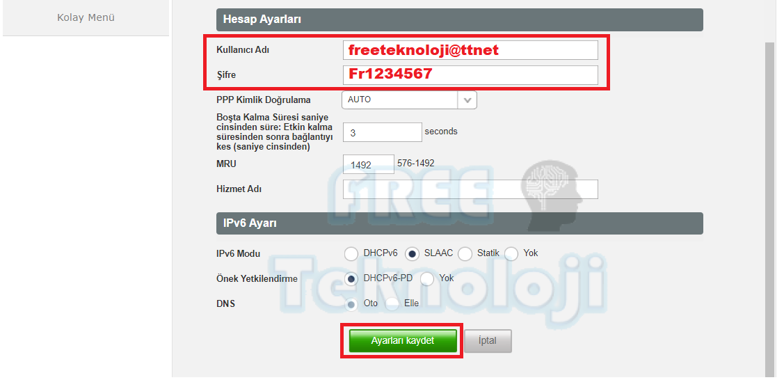 ARCADYAN ARC-VLAX1800 11AX MODEM AYARLARI - FREE TEKNOLOJİ