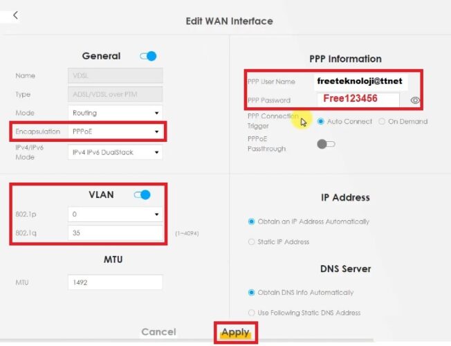 Zyxel VMG8825-T50K MODEM KURULUMU - FREE TEKNOLOJİ