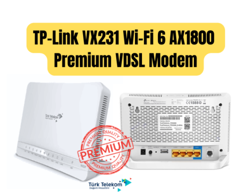 TP-Link VX231 Wi-Fi 6 AX1800 Premium VDSL Modem Özellikler - FREE TEKNOLOJİ